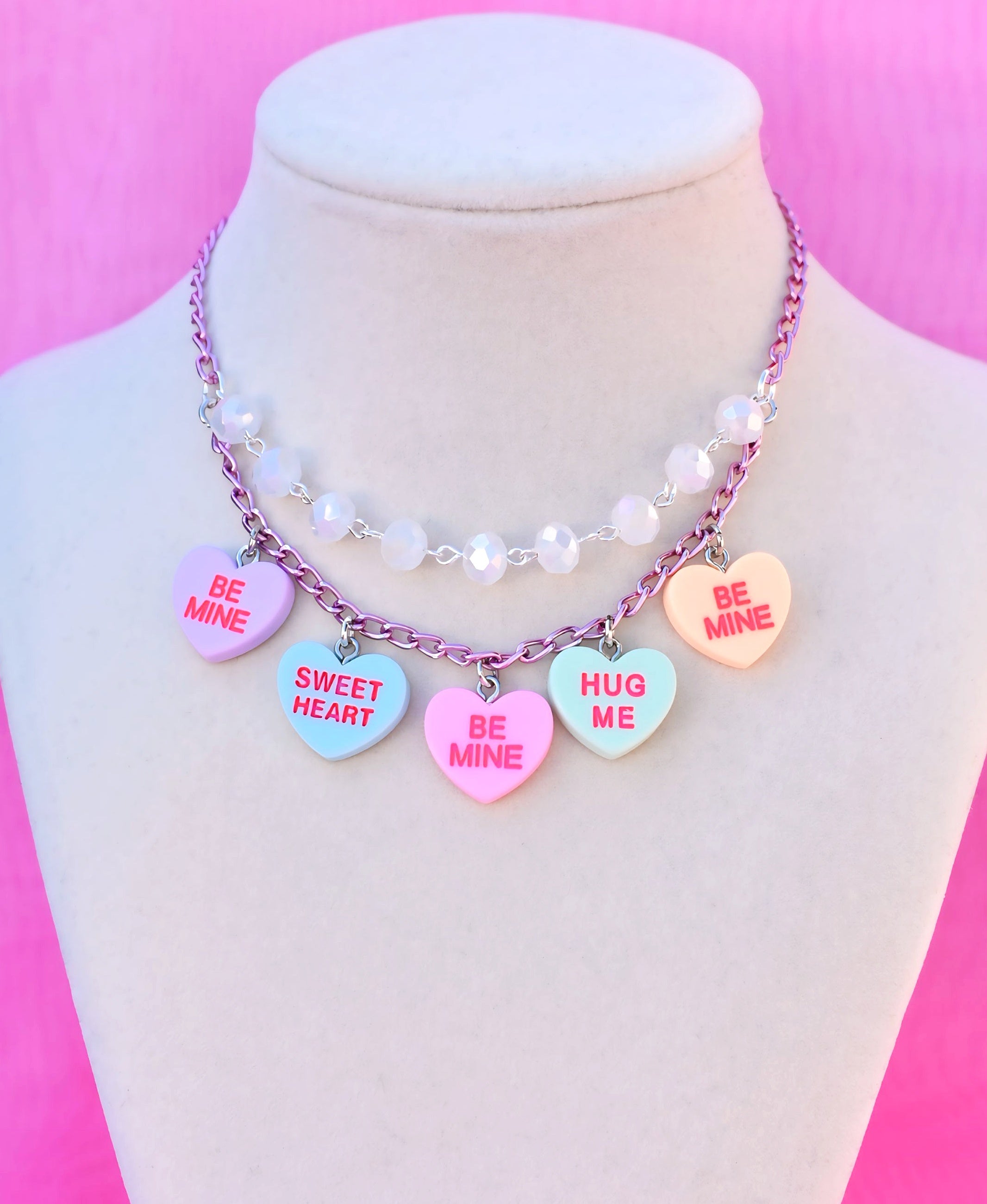 Double Stacked Conversation Hearts – Avery and Ko